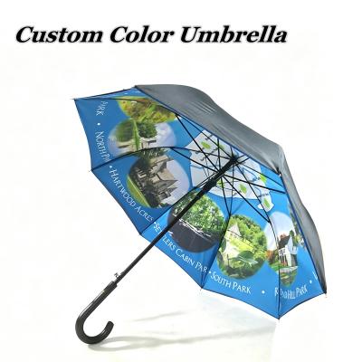 China Custom Color Promotional Umbrella with Laser-engraved Logo Digital Printing and UV50+ Protection for sale