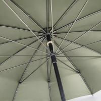 China Custom Navy Blue Straight Umbrella with UV Protection UPF 50+, Fiberglass Ribs, and Logo Printing for Employee Benefits for sale
