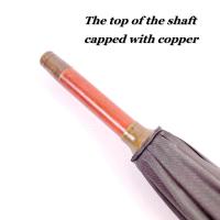 China Custom-Made Stick Umbrella with One-Piece Curved-Hook Handle and Shaft for the German Market Maple Wood Umbrella for sale