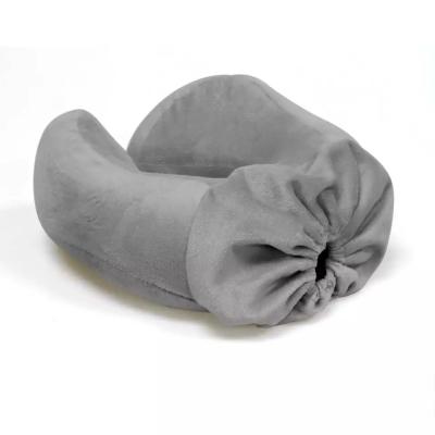 China Memory Foam Triangle Travel Neck Pillow for Comfortable Airplane and Car Journeys for sale