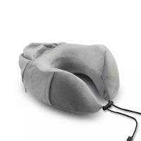 China Memory Foam Triangle Travel Neck Pillow for Comfortable Airplane and Car Journeys for sale