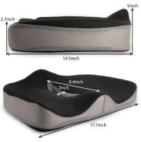 China Coccyx Pain Relief JOURM Ergonomic Memory Foam Seat Cushion and Pillow for Wheelchair for sale