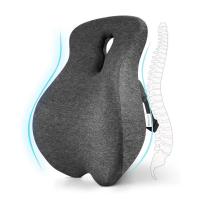 China Anti-Decubitus Therapeutic Car Driver's Seat Memory Foam Back Lumbar Support Cushion Woven Triangle for sale