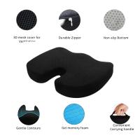 China 100% Polyester Jourm Office Chair Tailbone Cooling Comfort Silicone Car Gel Memory Foam Seat Cushion for sale