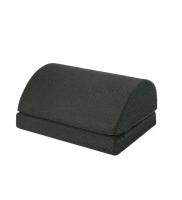 China Adjustable Under Desk Footrest with Black Velvet Cover and Memory Foam Filling for sale