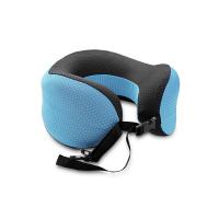 China Supportive and Comfortable U-Shape Memory Foam Travel Neck Pillow with 80 Fabric Count for sale