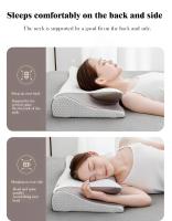 China Memory Foam Butterfly Design Neck Protection Slow Rebound Pillow 100% Polyester 80 for sale