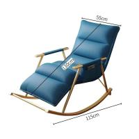 China Lychee Skin Light Luxury Rocking Chair Recliner Sofa for Modern Balcony Home Leisure for sale
