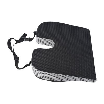 China Bravo Black Coccyx Wedge Orthopedic Memory Foam Seat Cushion for Tailbone Pain Relief for sale