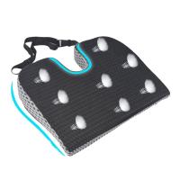 China Bravo Black Coccyx Wedge Orthopedic Memory Foam Seat Cushion for Tailbone Pain Relief for sale