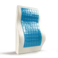 China Customized Cooling Gel Memory Foam Lumbar Support Cushion for Lower Back Pain Relief for sale