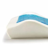 China Customized Cooling Gel Memory Foam Lumbar Support Cushion for Lower Back Pain Relief for sale