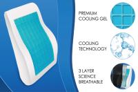 China Customized Cooling Gel Memory Foam Lumbar Support Cushion for Lower Back Pain Relief for sale