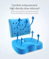 China Memory Foam Seat Cushion for Back Sciatica Pain Relief 40-60D Density Customized Color for sale