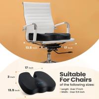 China Memory Foam Seat Cushion for Back Sciatica Pain Relief 40-60D Density Customized Color for sale