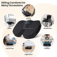 China Memory Foam Seat Cushion for Back Sciatica Pain Relief 40-60D Density Customized Color for sale