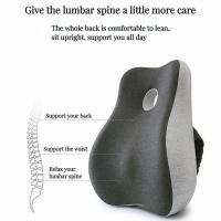 China Memory Foam Back Cushion for Car Chair Home Office Modern Style Lumbar Support Pillow for sale
