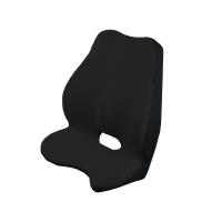 China Soft Square Memory Foam Travel Pillow Car Lumbar Waist Support Back Cushion 100% Polyester for sale