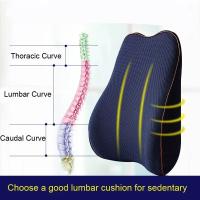 China Hotel Home Office Chair Memory Foam Lumbar Back Support Cushions for Neck Pain Relief for sale