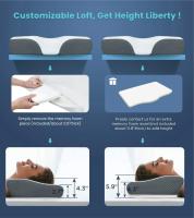 China Cervical Spine Graving Pillow for Neck and Analgesic Support Memory Foam Bed Pillow for sale
