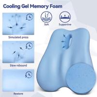 China Adjustable Lumbar Support Office Ergonomic Back Support Waist Lumbar Pillow Anti-Static for sale