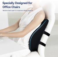 China Adjustable Lumbar Support Office Ergonomic Back Support Waist Lumbar Pillow Anti-Static for sale