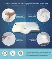 China Cervical Spine Graving Pillow for Neck and Analgesic Support Memory Foam Bed Pillow for sale