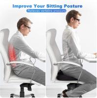 China Comfortable Orthopedic Memory Foam Car Office Chair Seat Cushion with Foldable Design for sale