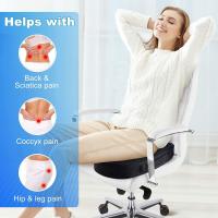 China Comfortable Orthopedic Memory Foam Car Office Chair Seat Cushion with Foldable Design for sale