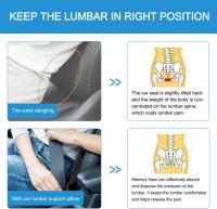 China Comfortable Memory Foam Lumbar Support Car Seat Cushion for Lower Back Pain Relief for sale