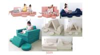 China 2023 Design Living Room Sofa with Kids Castle Creative Toy Building Block Play Couch for sale