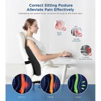 China Modern Style Ultra Pain Relief Cooling Memory Foam Back Cushion for Car Office Chair for sale