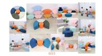 China 2023 Design Living Room Sofa with Kids Castle Creative Toy Building Block Play Couch for sale