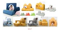 China 2023 Design Living Room Sofa with Kids Castle Creative Toy Building Block Play Couch for sale