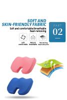 China U-Shape Orthopedic Memory Foam Car Office Chair Seat Cushion for Waist Pressure Relief for sale