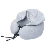 China Stay Comfortable on the Go with Customized Color U-shaped Neck Pillow and Hoodie Set for sale
