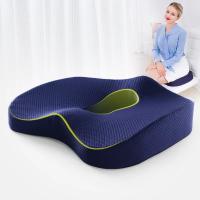 China Memory Foam Seat Cushion Orthopedic Pillow Back Pillow Car Seat Hip Massage Pad Sets for sale