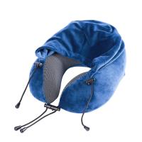 China Stay Comfortable on the Go with Customized Color U-shaped Neck Pillow and Hoodie Set for sale