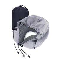 China Stay Comfortable on the Go with Customized Color U-shaped Neck Pillow and Hoodie Set for sale