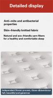 China JOURM Nine-zone Independent Pocket Induction Spring Luxury Natural Pure Fabric Mattress for sale