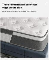 China JOURM Nine-zone Independent Pocket Induction Spring Luxury Natural Pure Fabric Mattress for sale