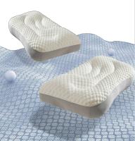 China Relaxing Cervical Spine Massage Pillow with Woven Cotton Cover and Soft Memory Foam for sale