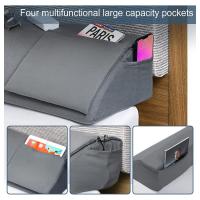 China Headboard Memory Foam Triangular Pillow Print Custom Logo Accepted for Camping for sale