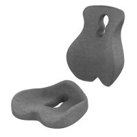 China Hotel Jourm Lumbar Pillow Memory Foam Office Backrest Set Maternity Cushion Seat Cushion for sale