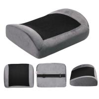 China 100% Polyester Back Lumbar Support Memory Foam Cushion for Office Chair Car Drivers for sale
