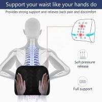 China 100% Polyester Back Lumbar Support Memory Foam Cushion for Office Chair Car Drivers for sale