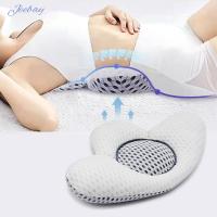 China Cotton Knitted Jourm Ergonomic Orthopedic Backrest Back Cushion Lumbar Support Pillow for sale