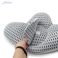 China Cotton Knitted Jourm Ergonomic Orthopedic Backrest Back Cushion Lumbar Support Pillow for sale
