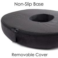 China OEM ODM Acceptabled Geometric Memory Foam Sponge Ring Cushion for Car Pressure Relief for sale