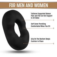 China OEM ODM Acceptabled Geometric Memory Foam Sponge Ring Cushion for Car Pressure Relief for sale